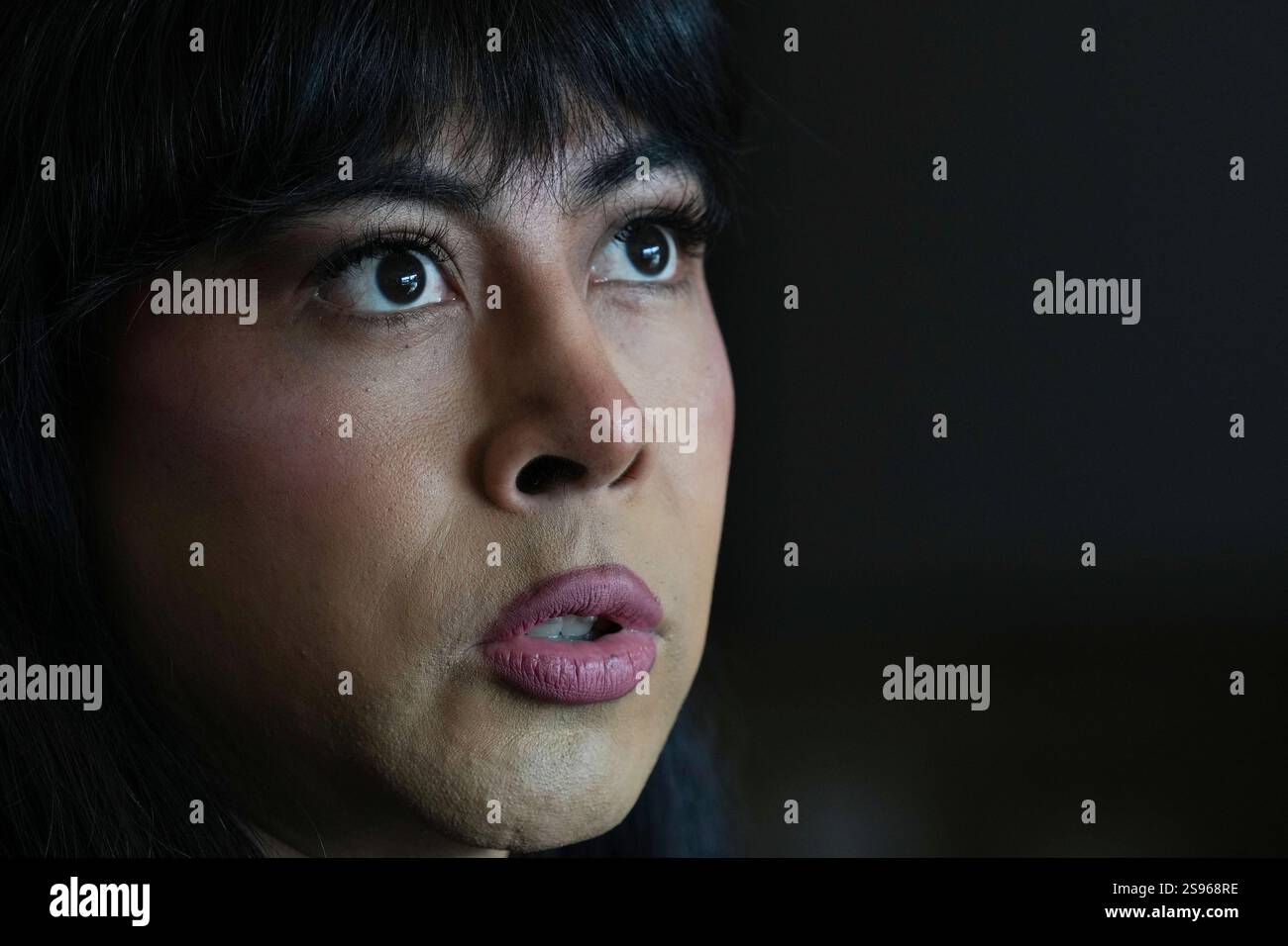 Mexican journalist Laurel Miranda gives interview about the film Emilia ...