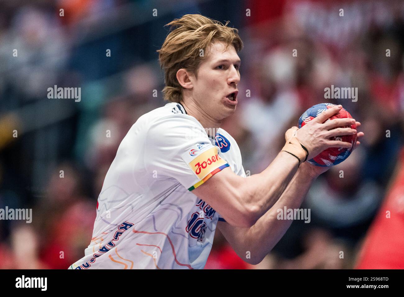 250124 William Otto Aar of Norway during the 2025 IHF World Men's ...