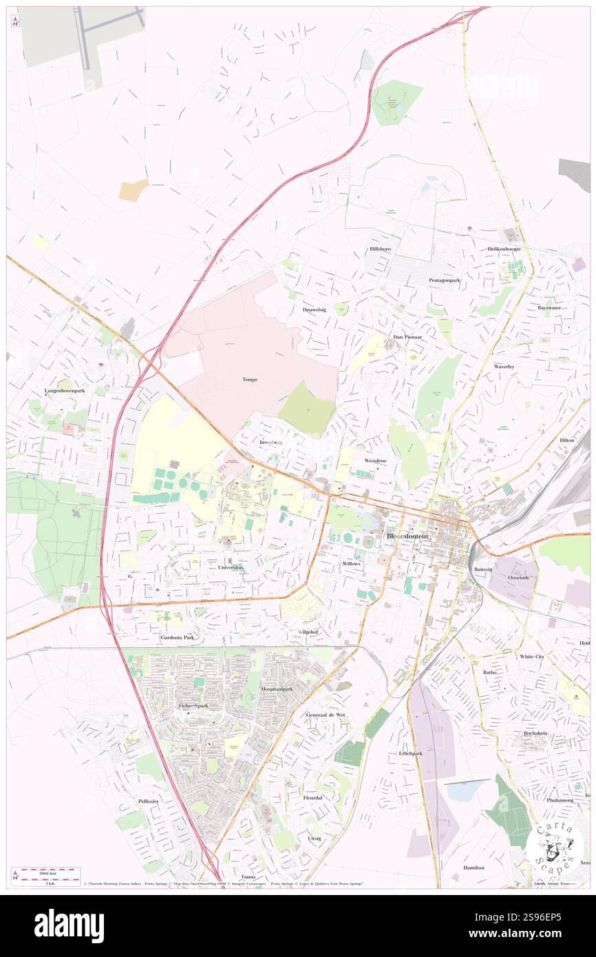 Brandwag, Mangaung Metropolitan Municipality, ZA, South Africa, Orange ...