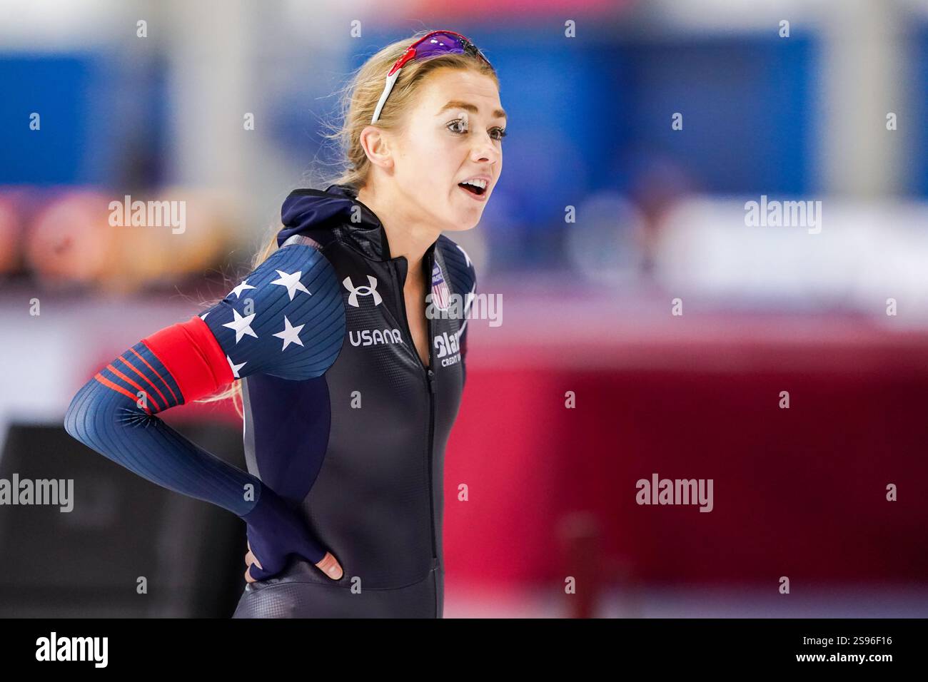 CALGARY, CANADA - JANUARY 24: Greta Myers of United States of America ...