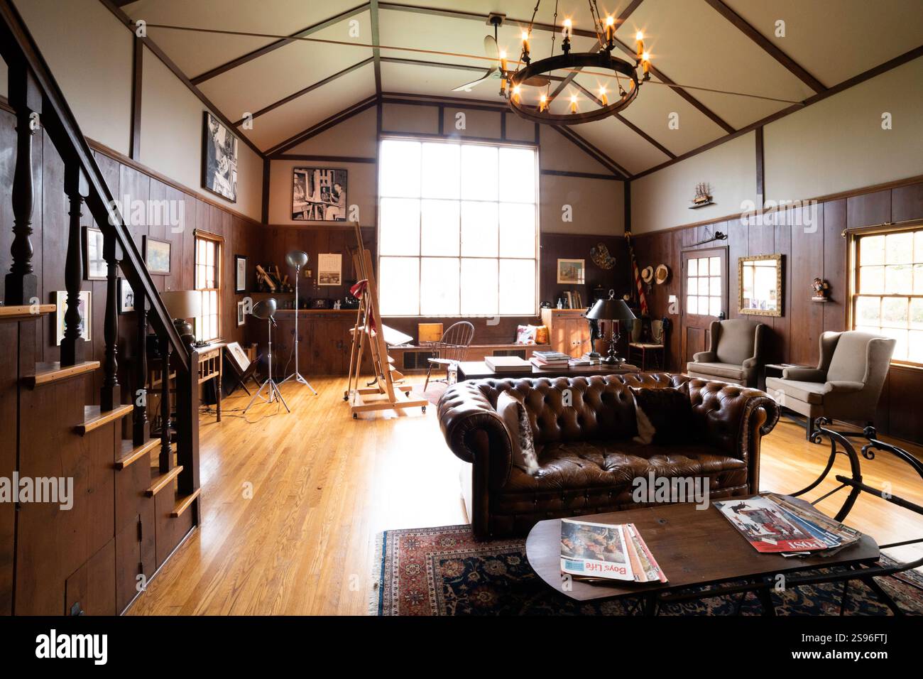 Former studio of painter Norman Rockwell now available as lodging at ...