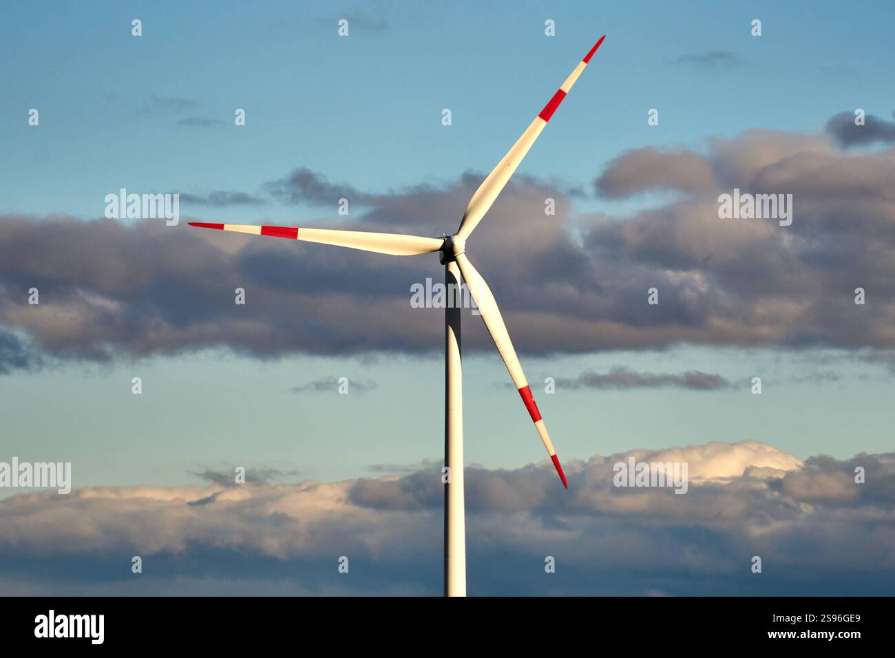 Baden-Württemberg, Germany - January 23, 2025: A wind turbine for power ...