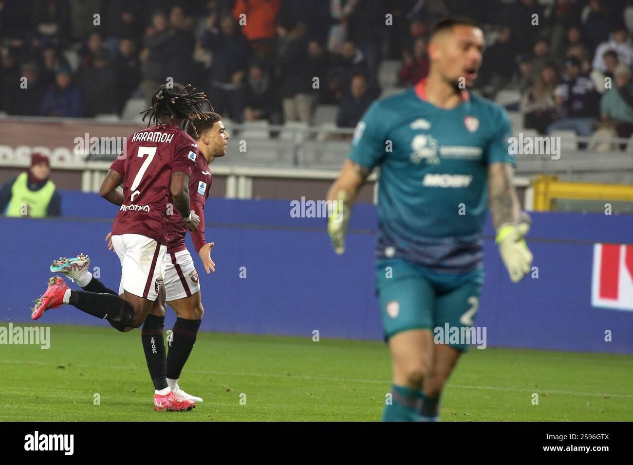 Che' Adams (Torino FC) celebrates during Torino FC vs Cagliari Calcio ...