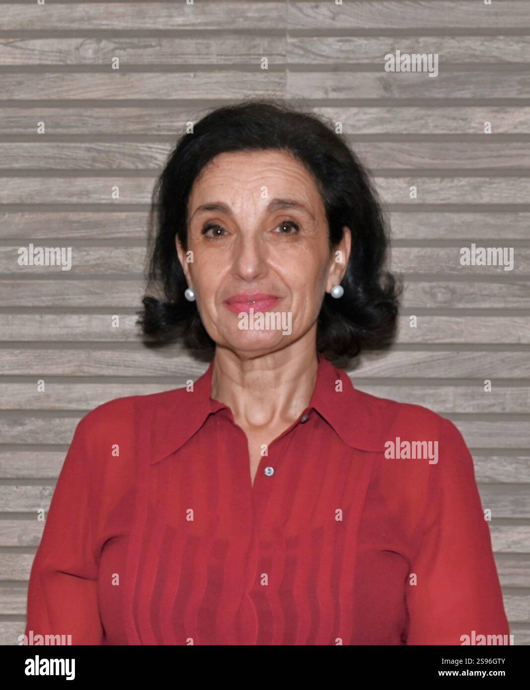 Milan, Italy Daniela Dana President of the Association Children of the Shoah In the photo ...