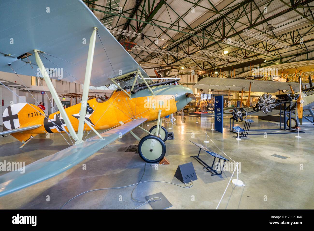Albatros D.Va Replica at RAF Museum in London Stock Photo - Alamy