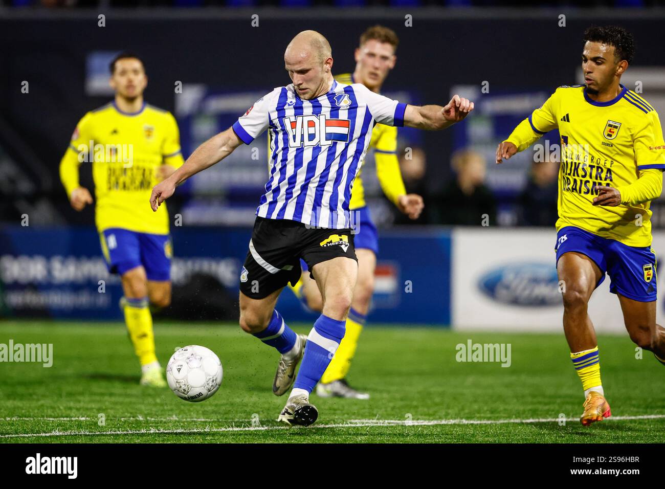 EINDHOVEN, NETHERLANDS - JANUARY 24: Evan Rottier of FC Eindhoven runs ...