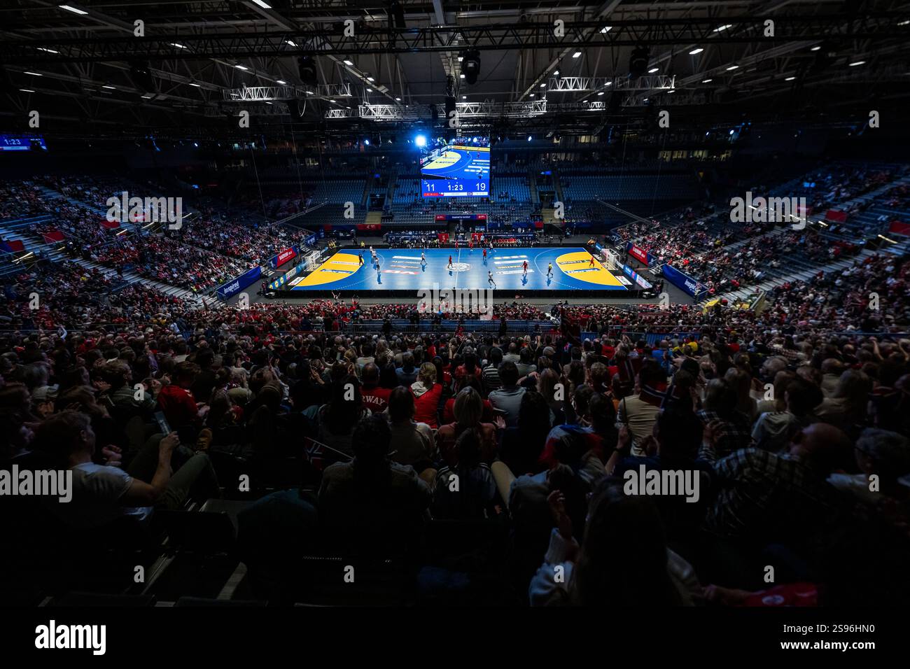 250124 General view of Unity Arena during the 2025 IHF World Men's ...