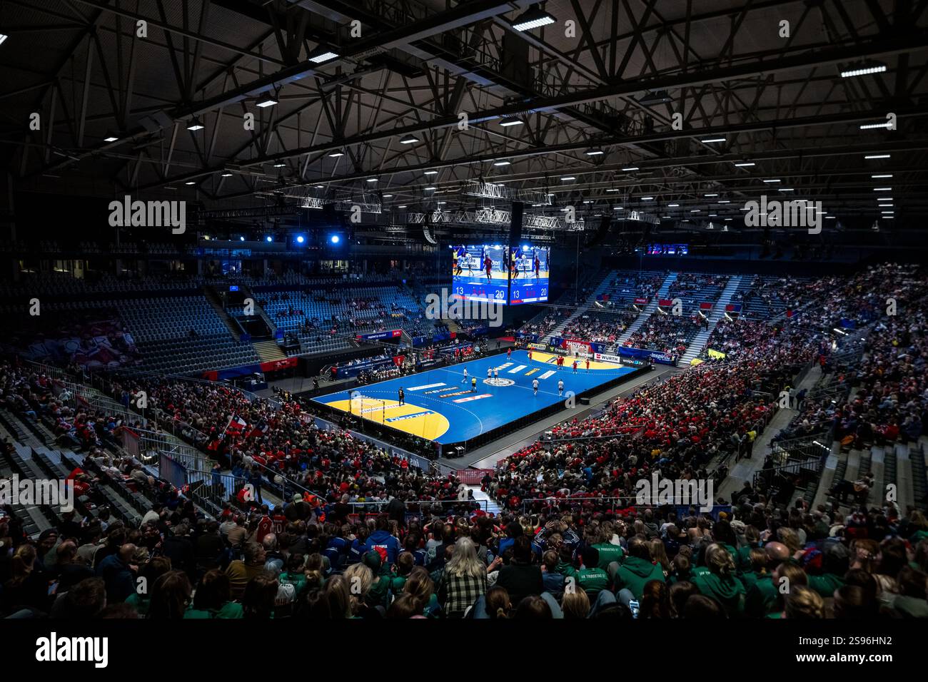 250124 General view of Unity Arena during the 2025 IHF World Men's ...