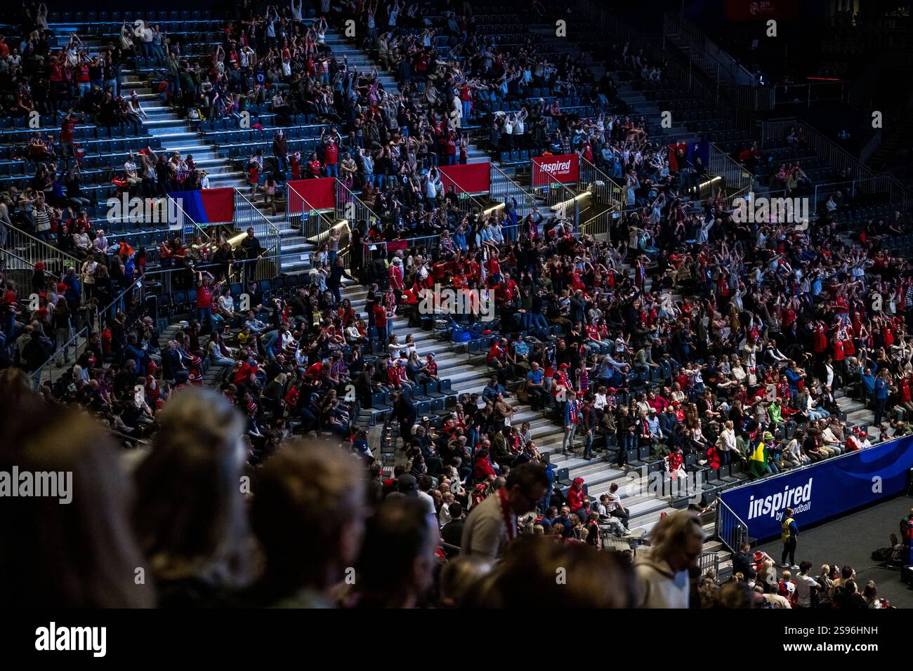 250124 General view of Unity Arena during the 2025 IHF World Men's ...
