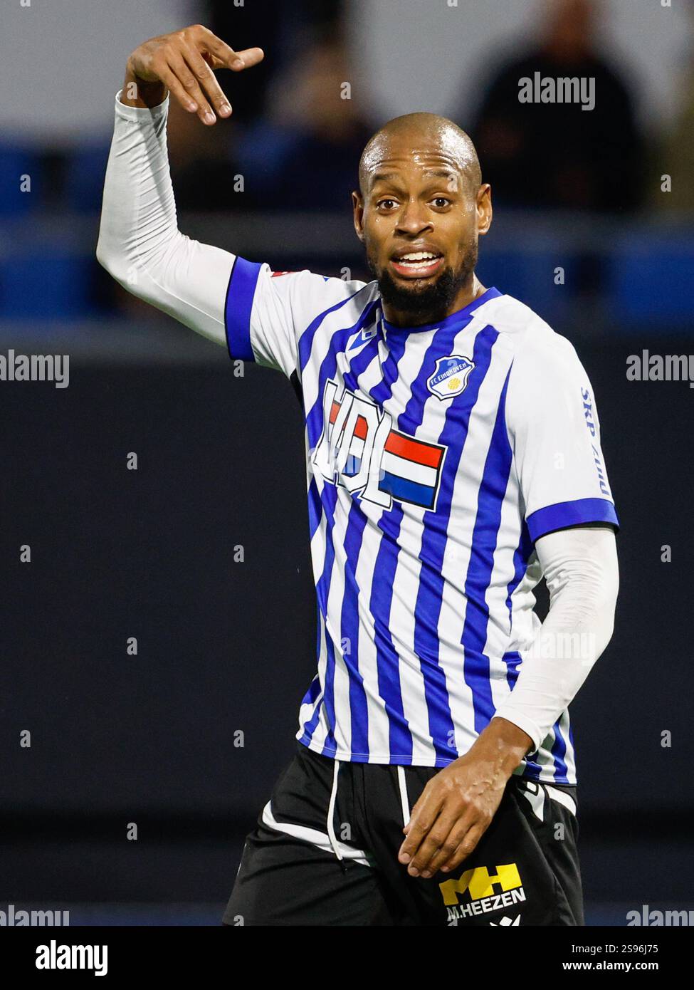 EINDHOVEN, NETHERLANDS - JANUARY 24: Rangelo Janga of FC Eindhoven ...