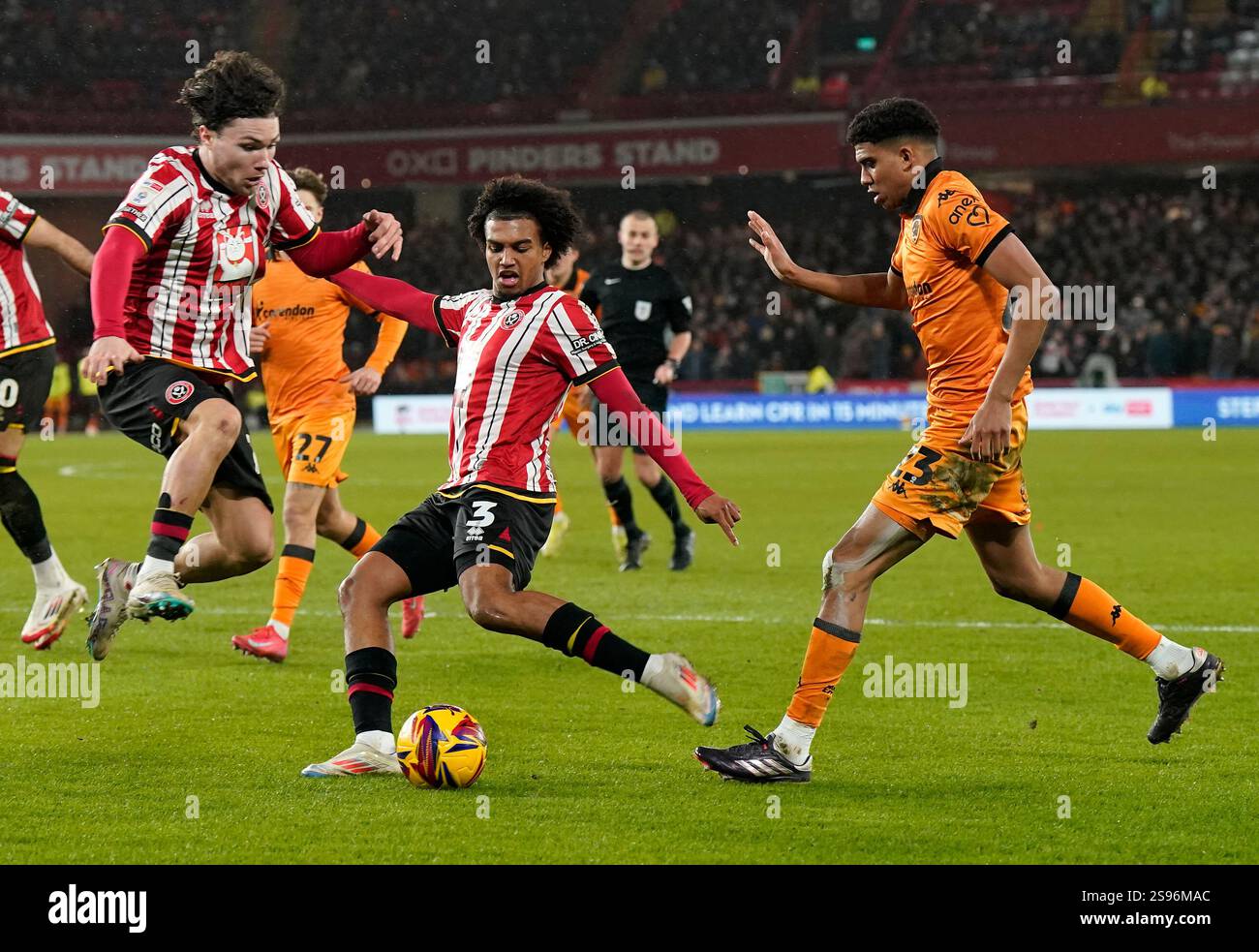Sheffield, England, 24th January 2025. Sam McCallum of Sheffield United ...