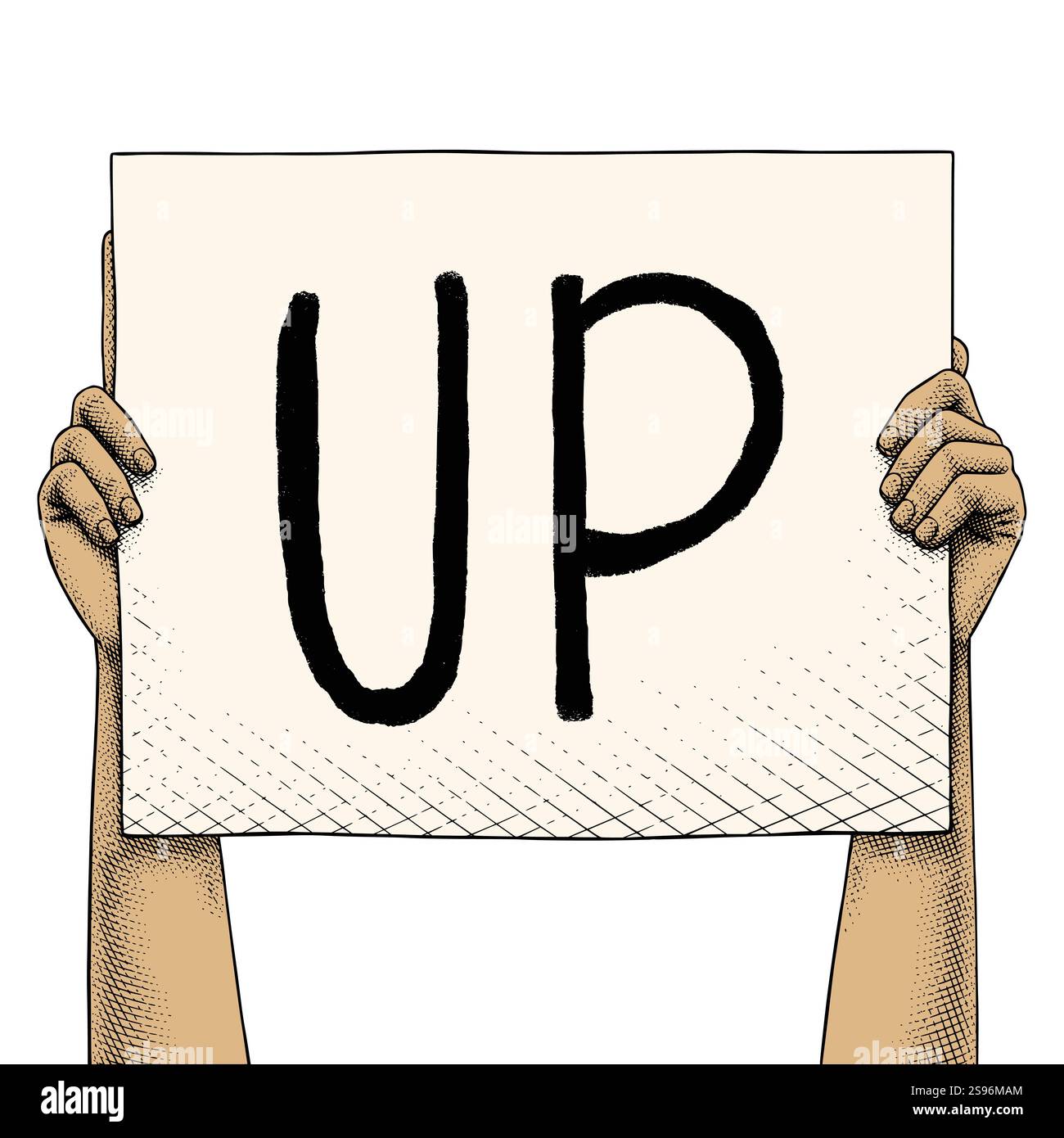 Thumb up female hand Stock Vector Images - Alamy