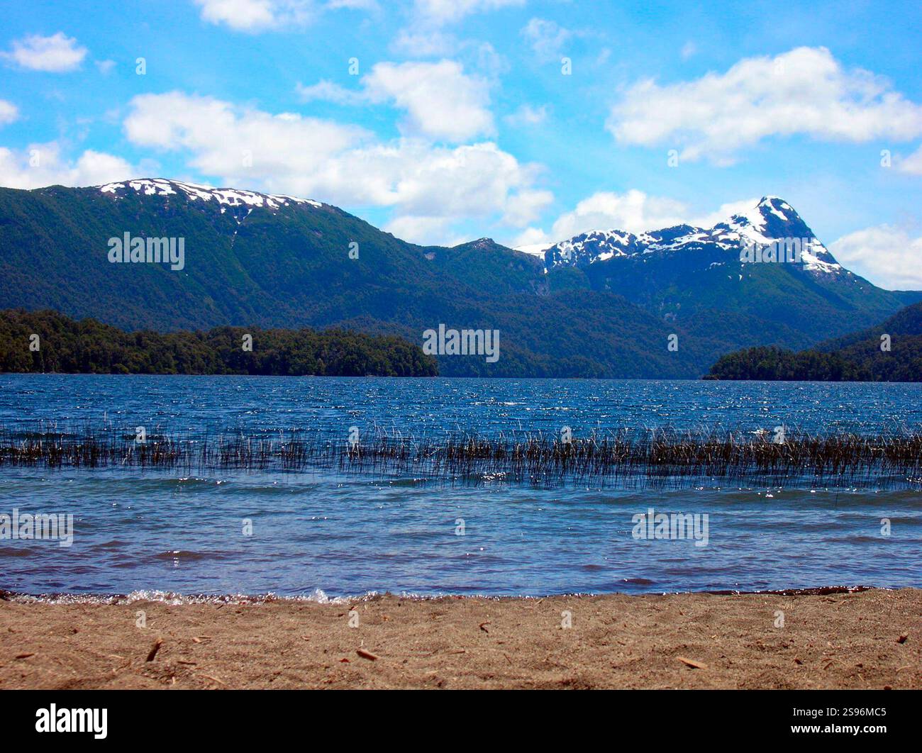 a lake and landscape with water in patagonia a lake with water in patagonia Stock Photo - Alamy