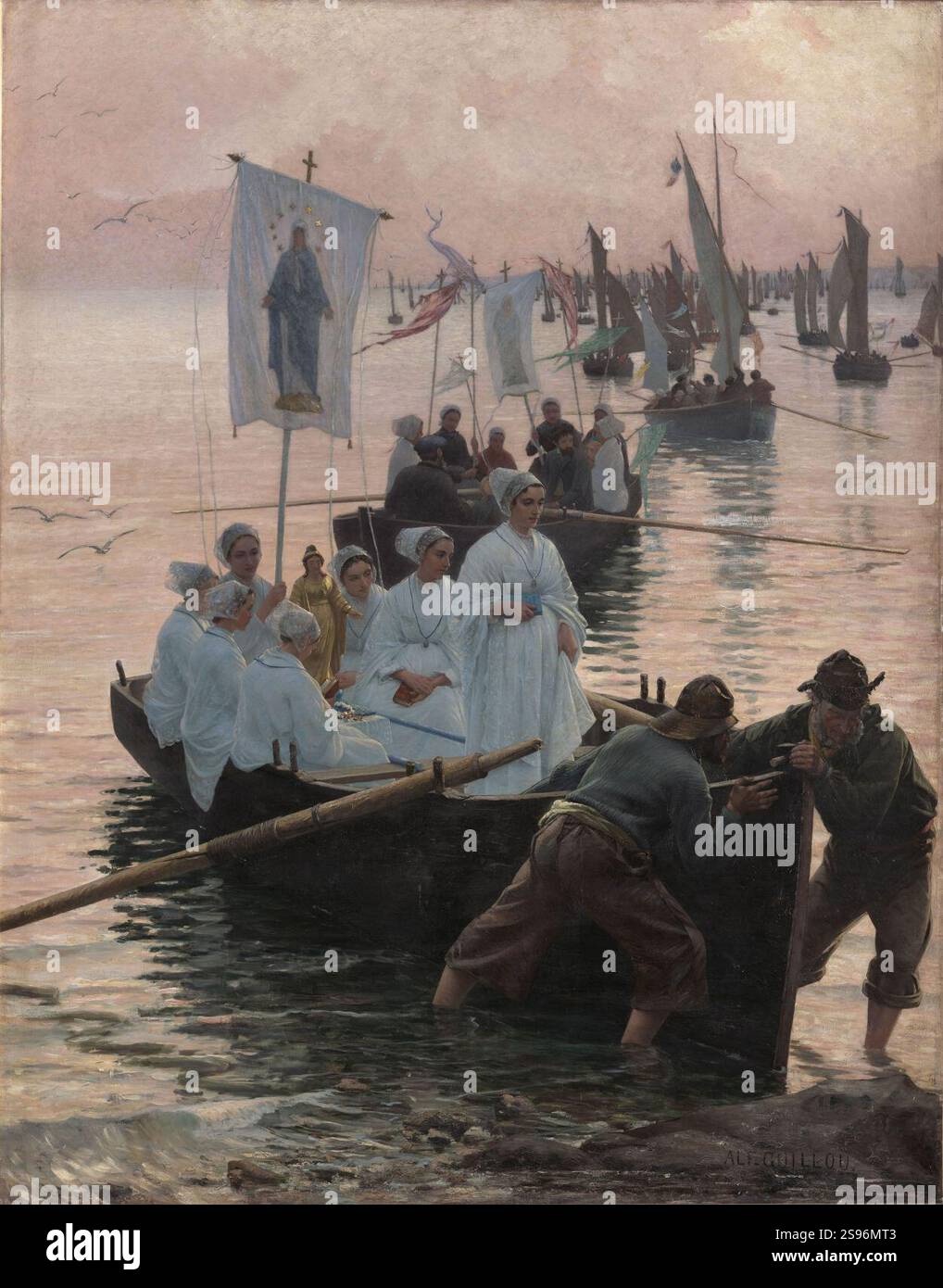 Alfred Guillou - Arrivée du pardon de sainte Anne de Fouesnant à ...