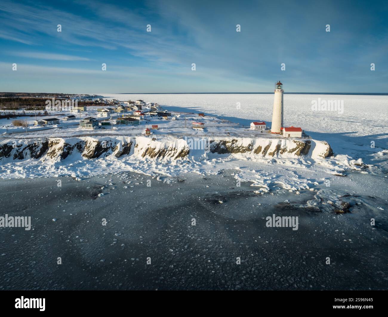Cap-des-Rosiers Lighthouse at Gaspe Peninsula, Quebec Stock Photo - Alamy