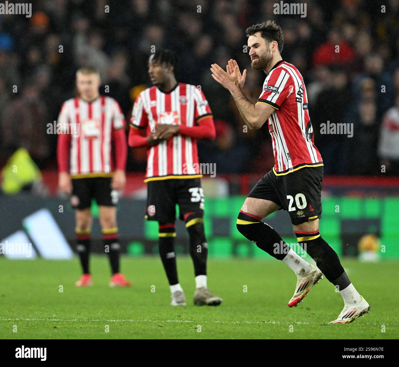 Sheffield, England, 24th January 2025. Ben Brereton Díaz of Sheffield ...