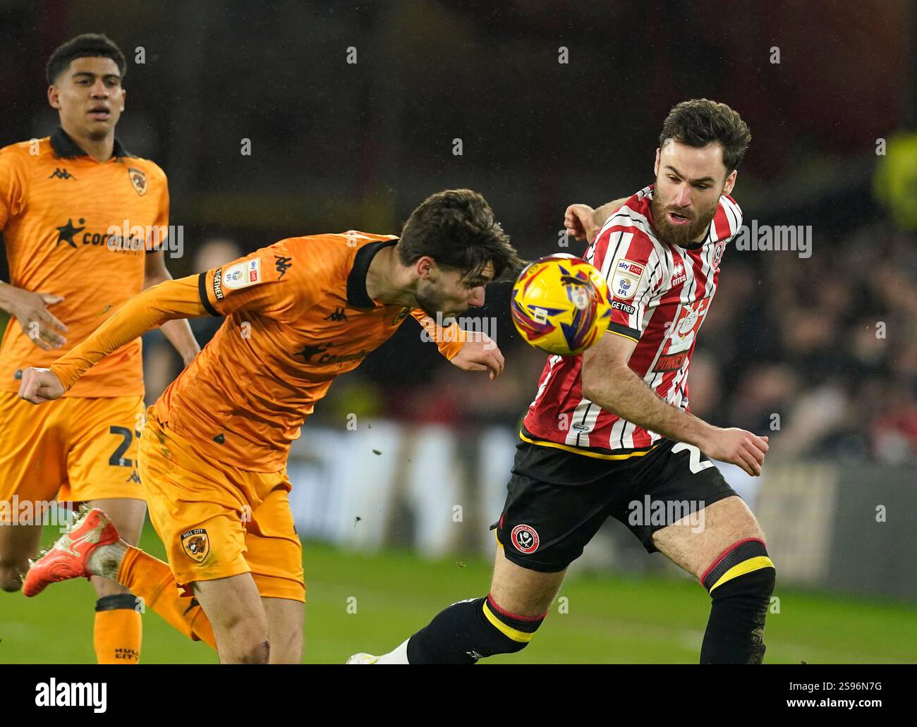 Sheffield, England, 24th January 2025. Ben Brereton Díaz of Sheffield ...