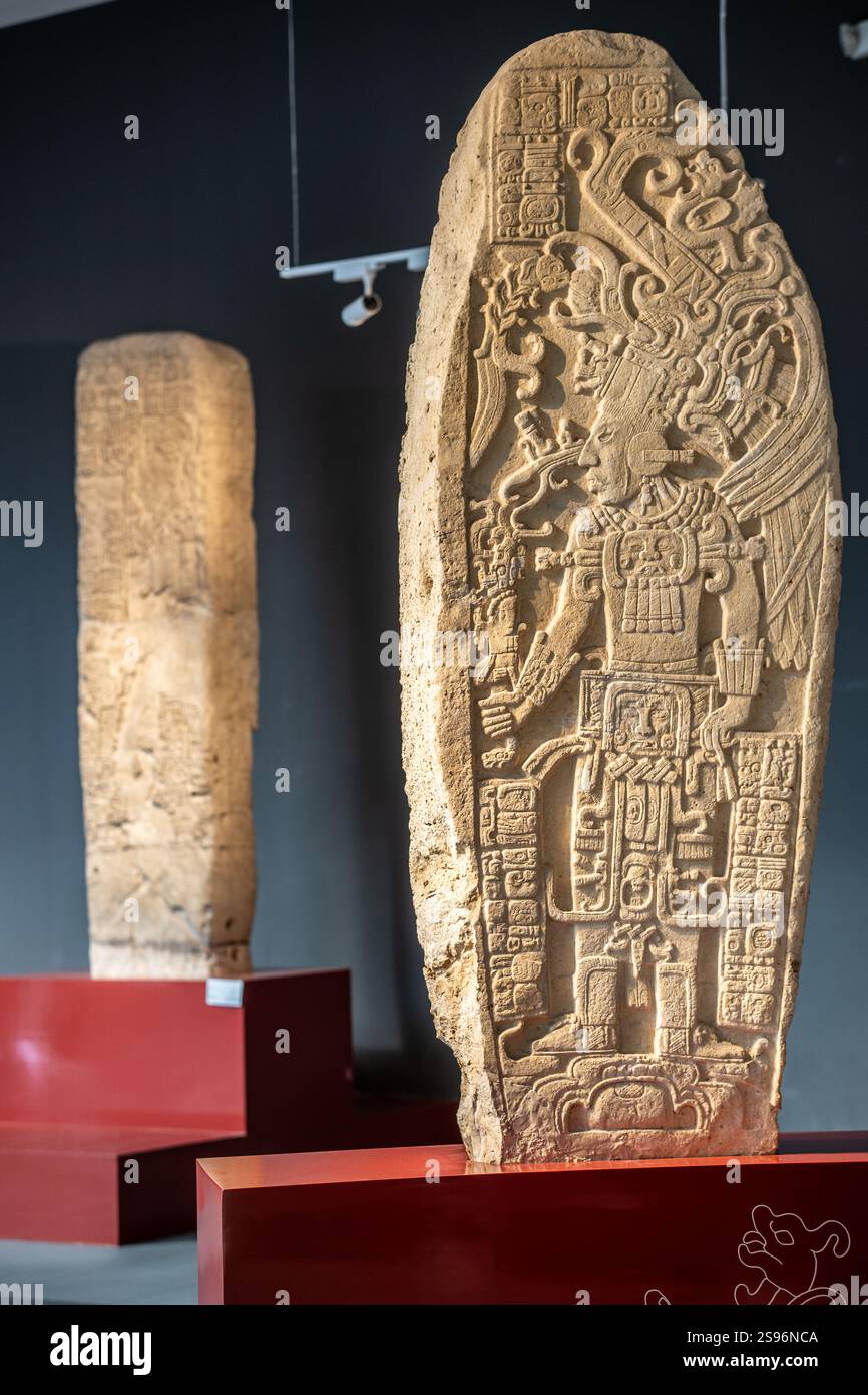 Estela Maya at Nacional Museum of Mayan Art: Archeology and Ethnology ...