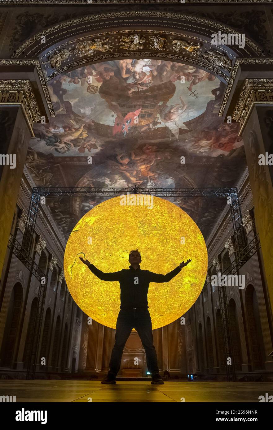 London, UK. 24th January, 2025. ‘Helios’, a new artwork installation of ...