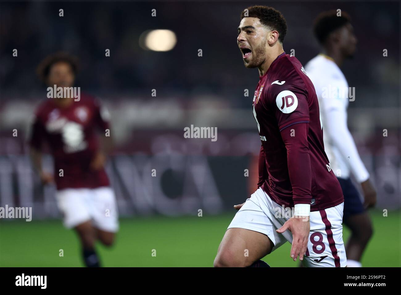 Che Adams of Torino Fc celebrates after scoring a goal during the Serie ...