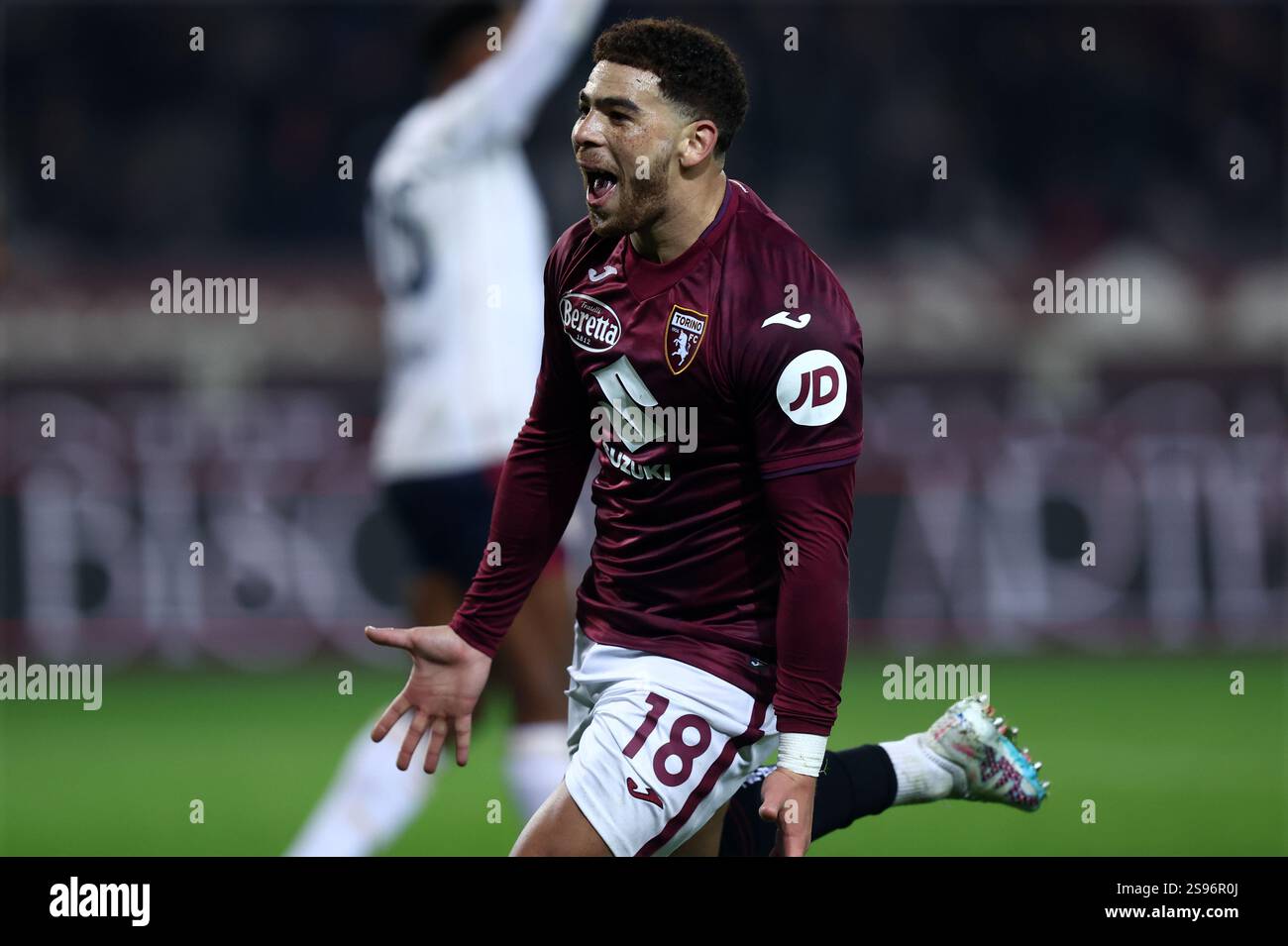 Che Adams of Torino Fc celebrates after scoring a goal during the Serie ...