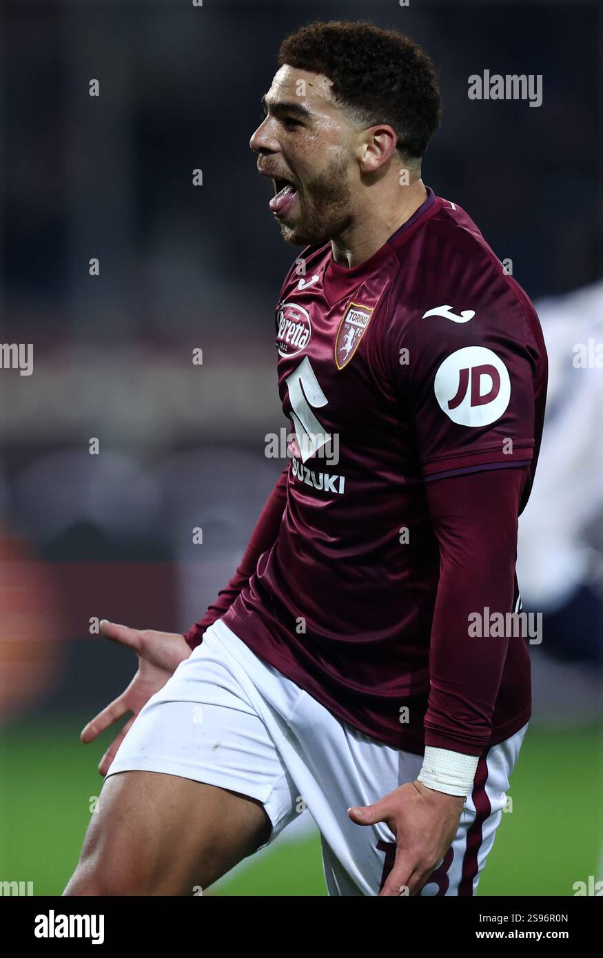Che Adams of Torino Fc celebrates after scoring a goal during the Serie ...