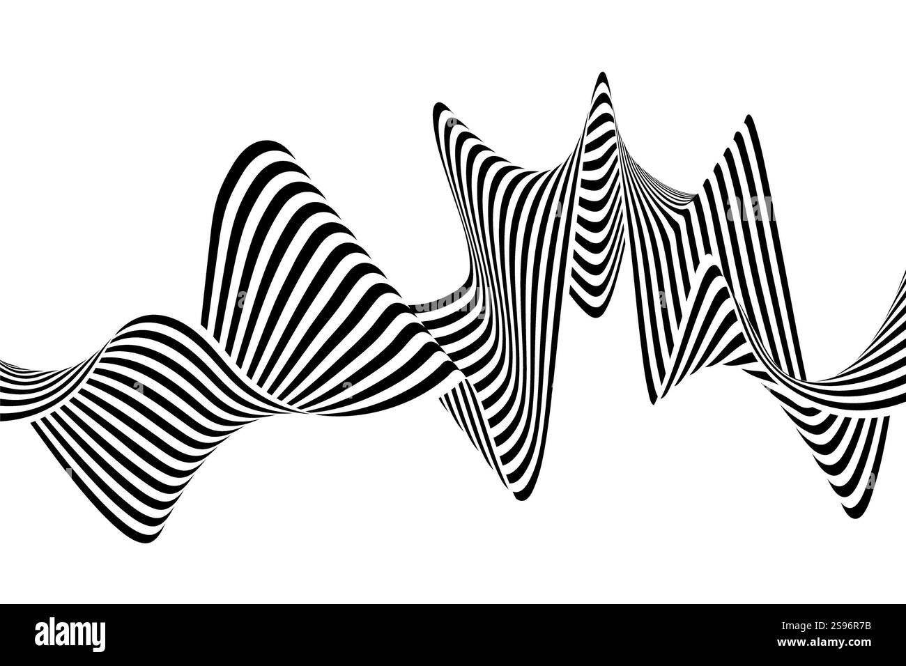 Optical geometric effect curved line hi-res stock photography and ...