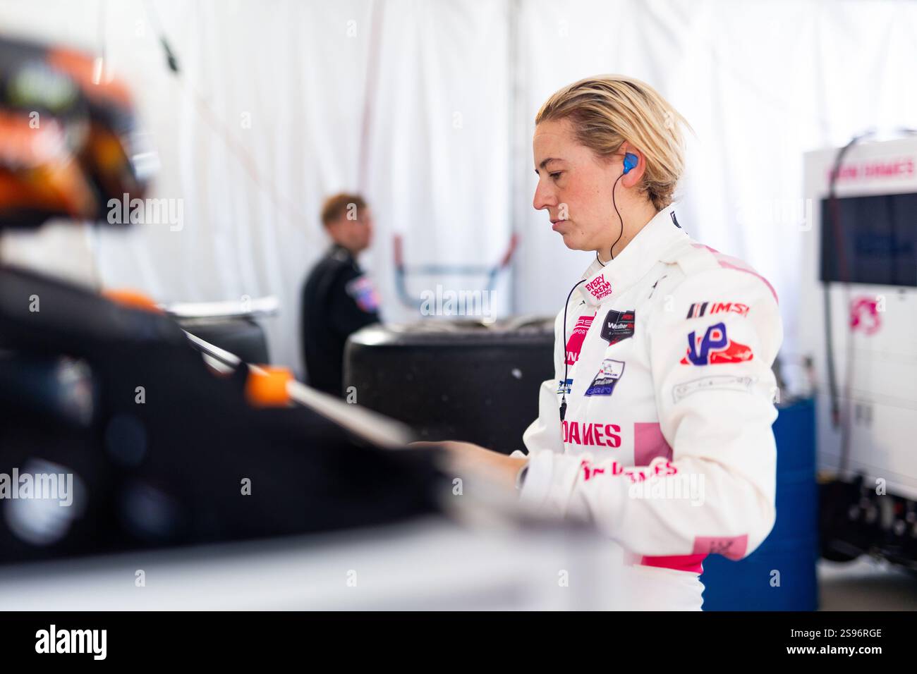 Sarah BOVY (bel), Iron Dames, Porsche 911 GT3 R (992), portait during ...