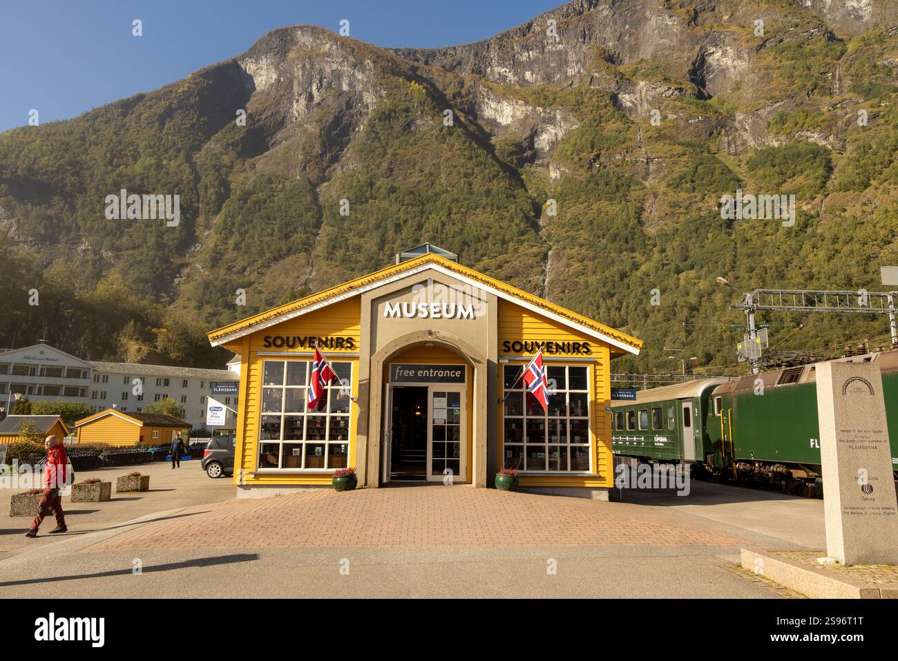 Flam railway Museum in the norwegian fjord village of Flam, Norway,Europe,2024 Stock Photo - Alamy