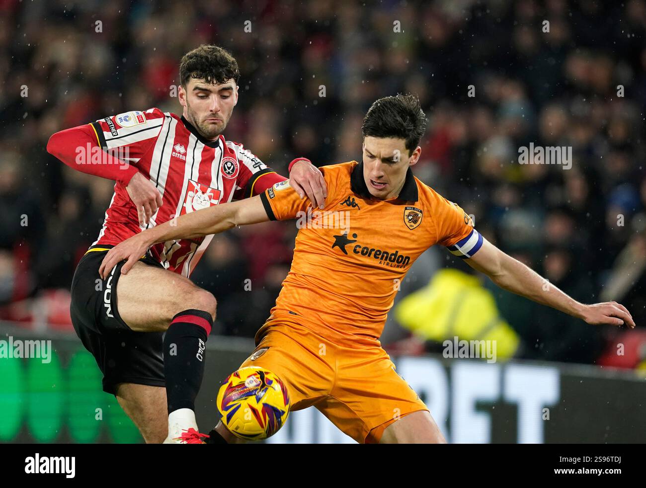 Sheffield, England, 24th January 2025. Tom Cannon of Sheffield United ...