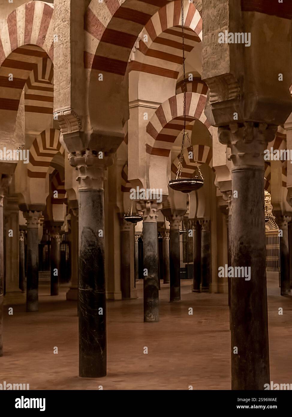 Shoe horse islamic arches with Corinthian columns in the Mosque ...