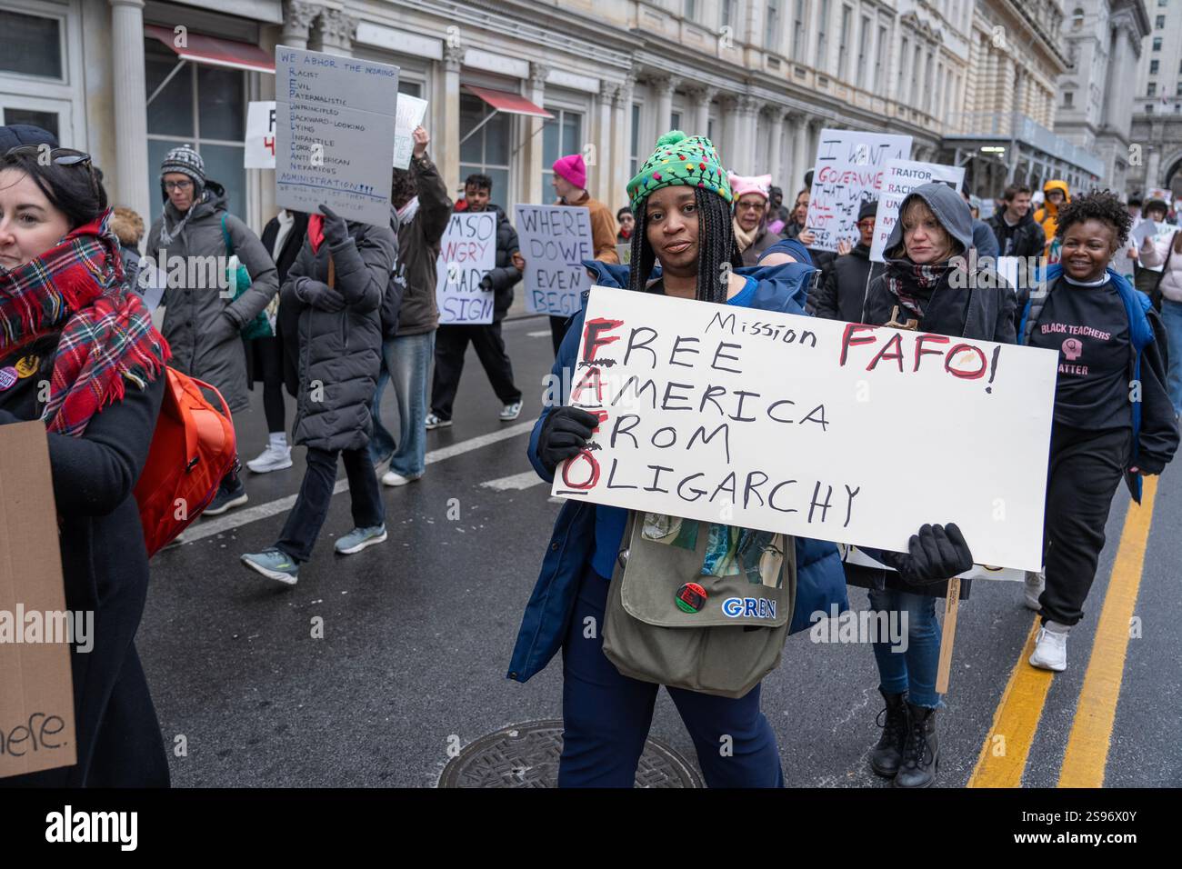 Just 1,000 people gathered in Lower Manhattan as part of the rebranded ...
