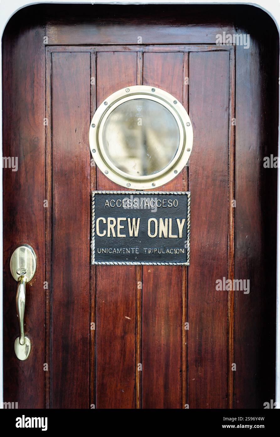 Crew only sign hi-res stock photography and images - Alamy