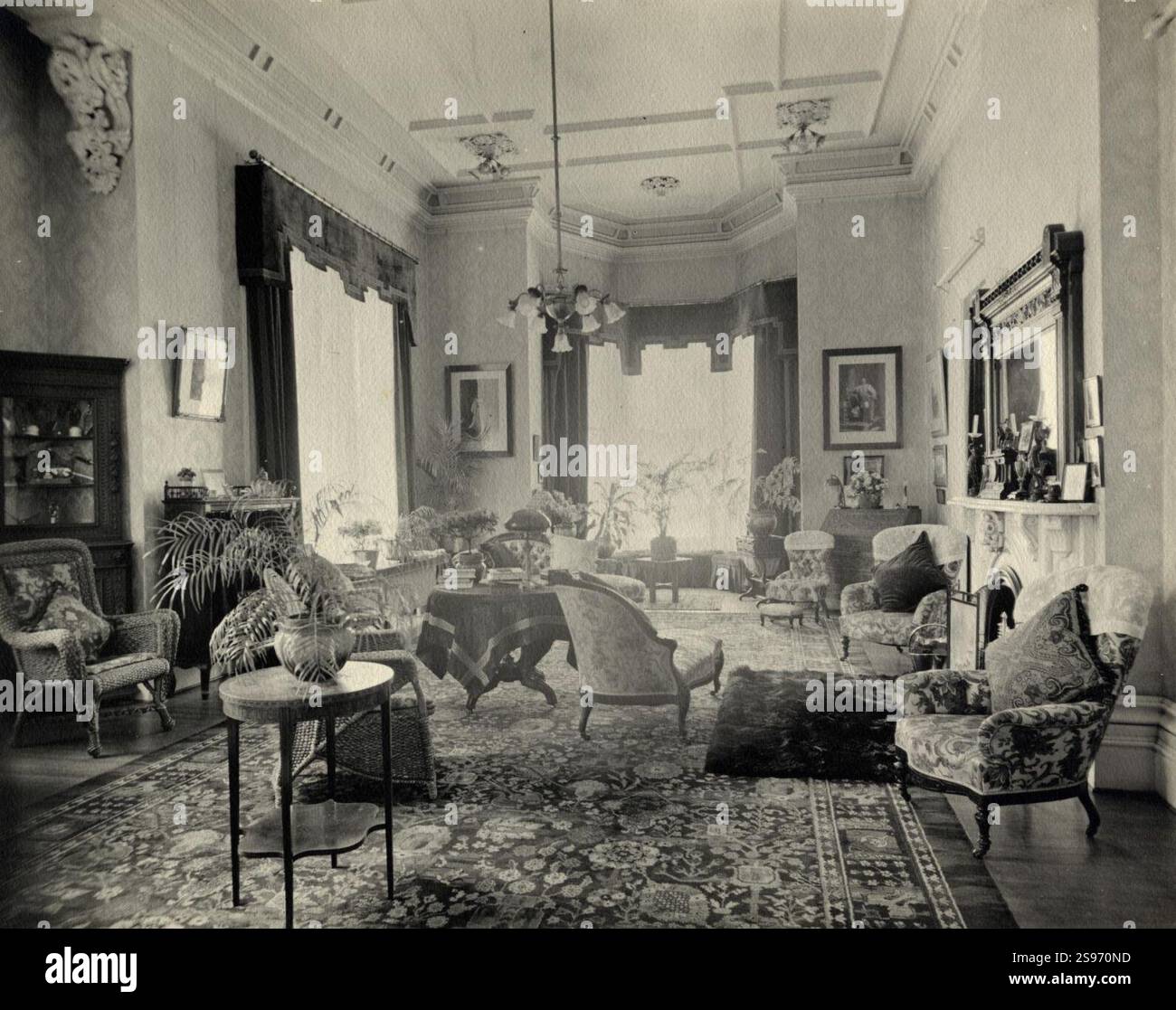 Government House (1868-1912), interior, reception room Stock Photo - Alamy