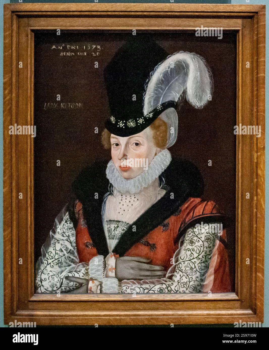 Gower - Lady Kytson - with frame Stock Photo - Alamy