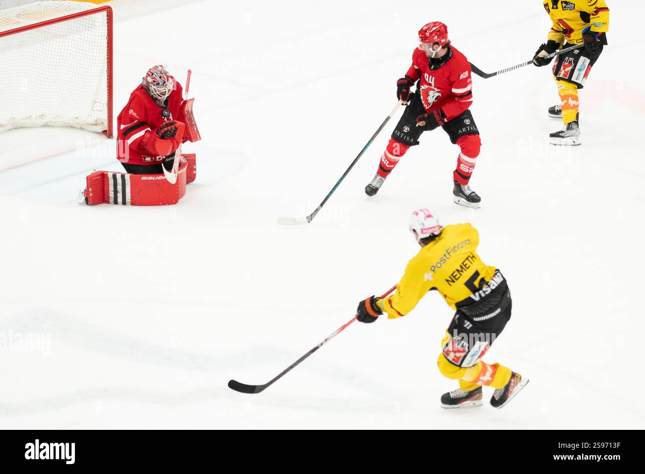 Lausanne Switzerland, 01 24 2025: Kevin Pasche (goalkeeper) of Lausanne ...