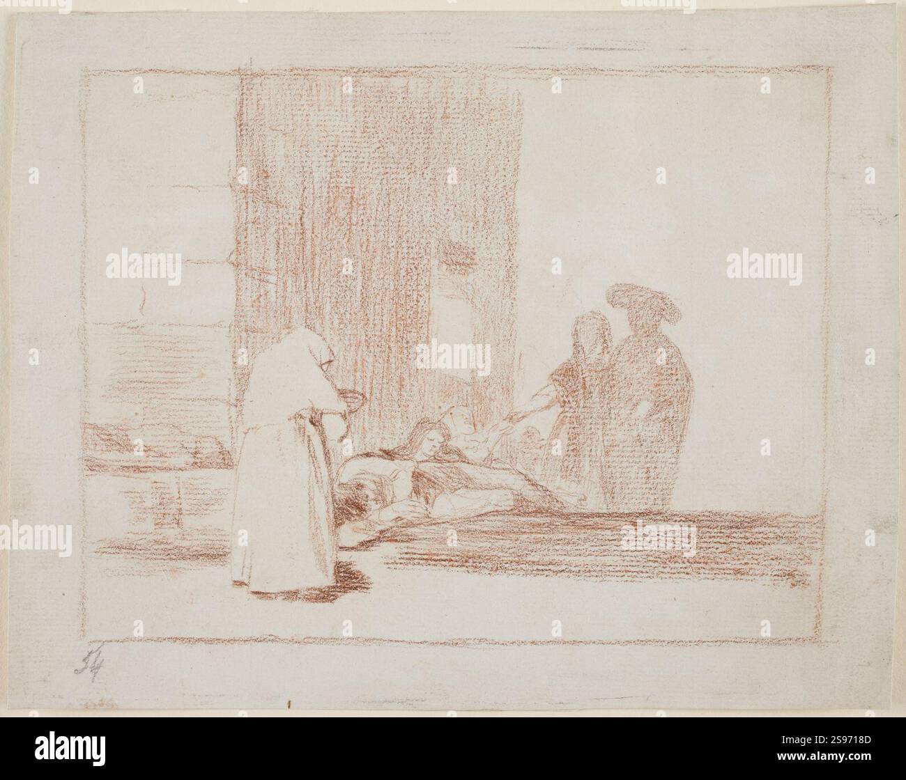 Goya - Caridad de una muger Stock Photo - Alamy