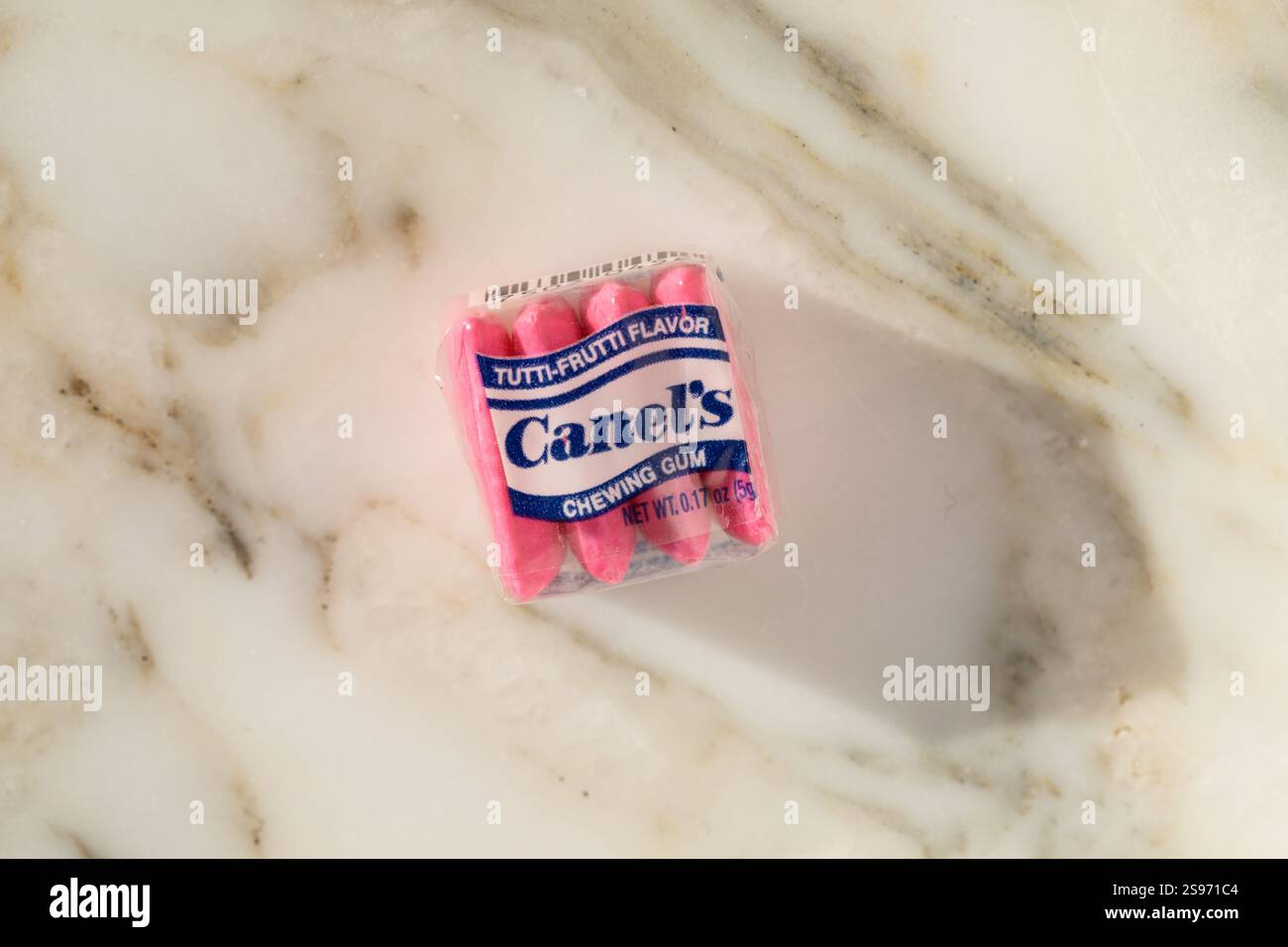 four pack of pink Tutti Frutti flavor chewing gum from Mexican Canel's ...