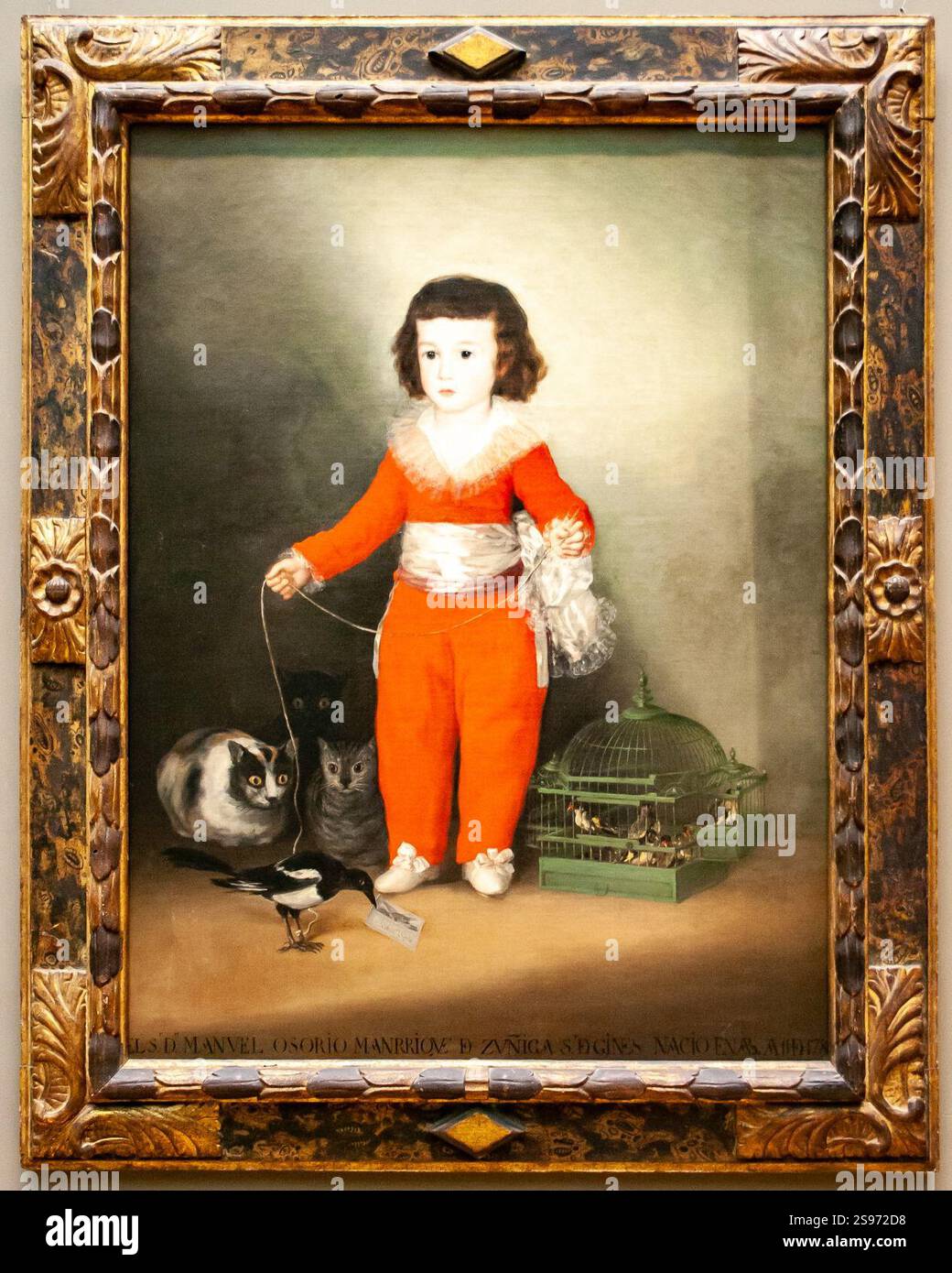 Goya - Don Manuel Osorio Manrique de Zúñiga - with frame Stock Photo ...
