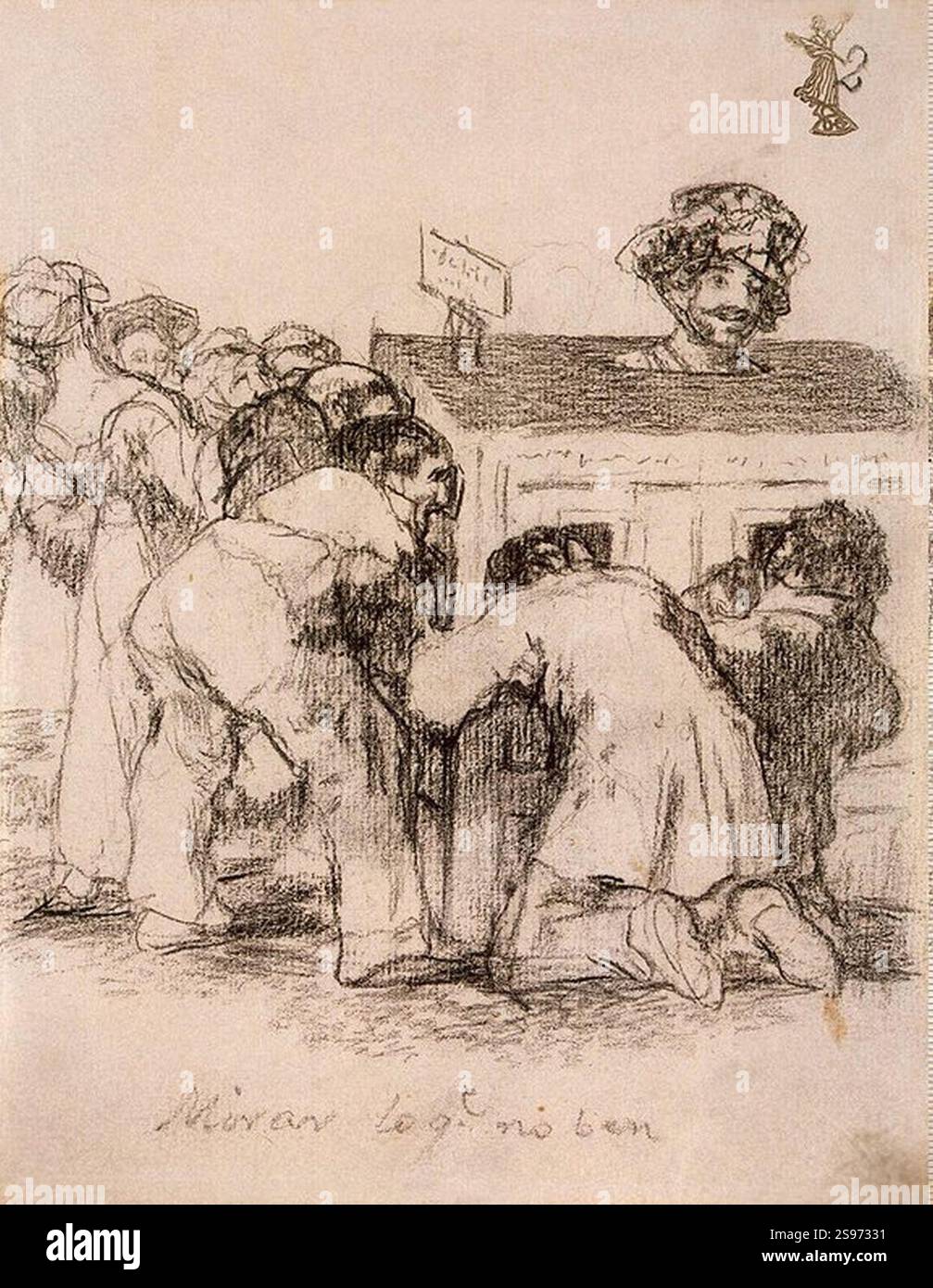 Goya - Looking at What They Can't See, Between 1824 and 1828 Stock ...