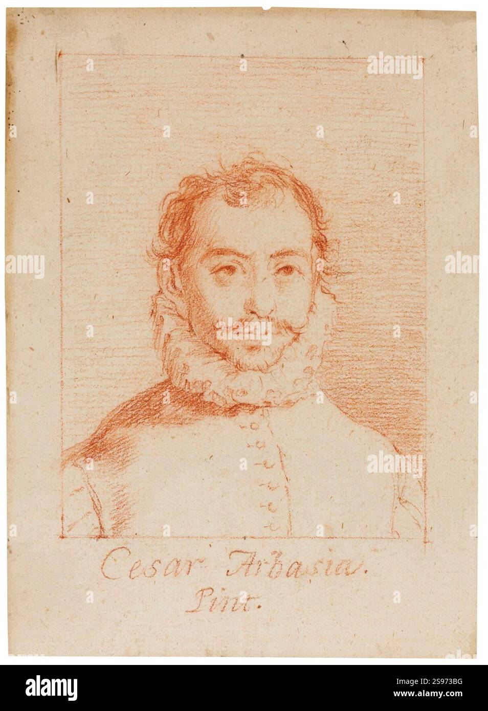 Goya - PORTRAIT OF THE PAINTER CESAR ARBASIA, BUST-LENGTH, WITHIN RED ...