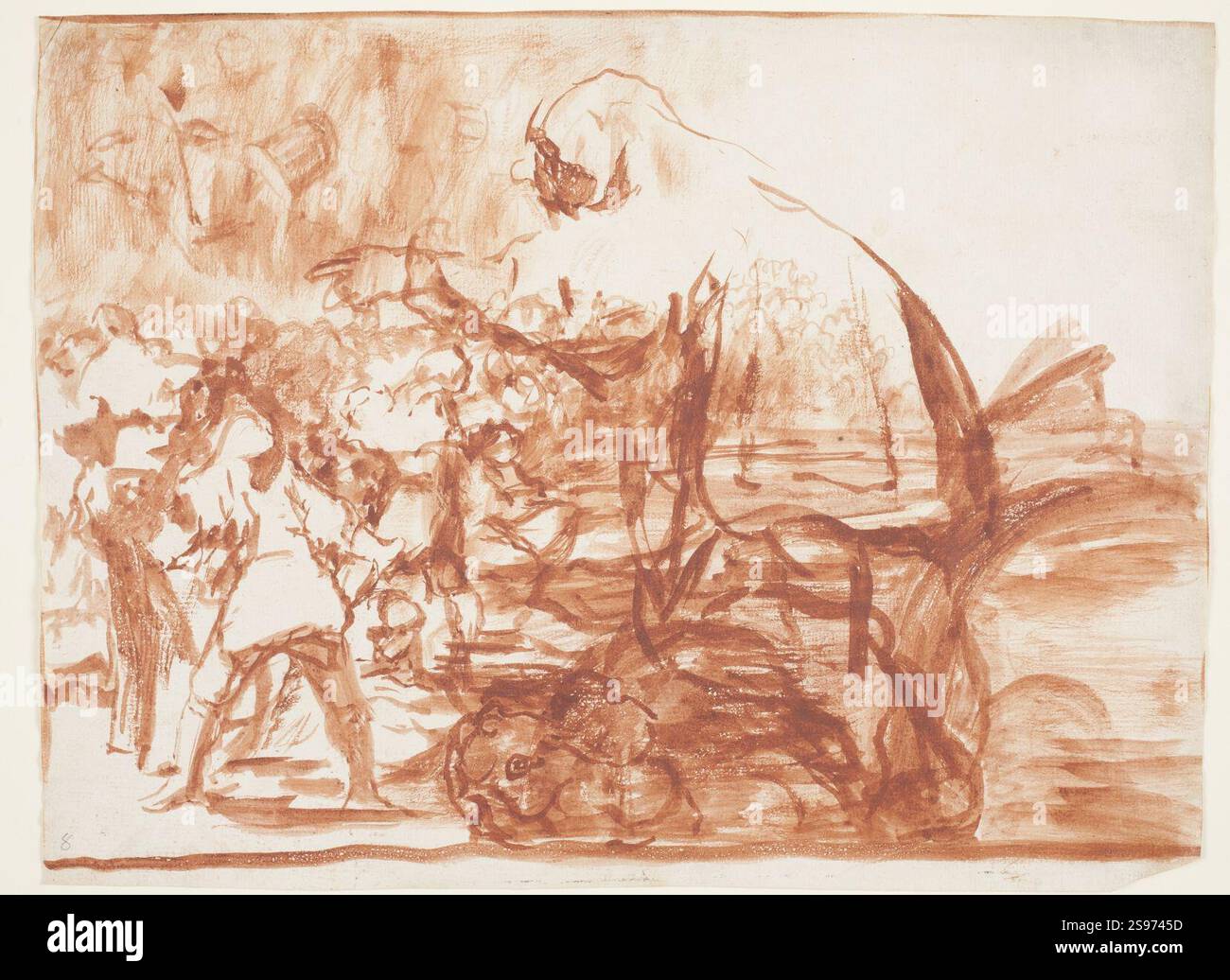 Goya Disparate desordenado drawing Stock Photo - Alamy