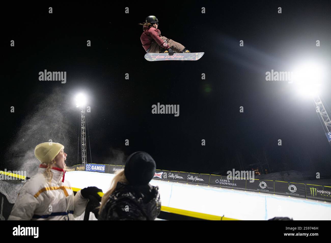 January 23, 2025, Aspen, Colorado, USA: Japanese snowboarder AYUMU ...