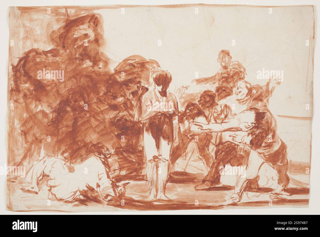 Goya La lealtad drawing Stock Photo - Alamy