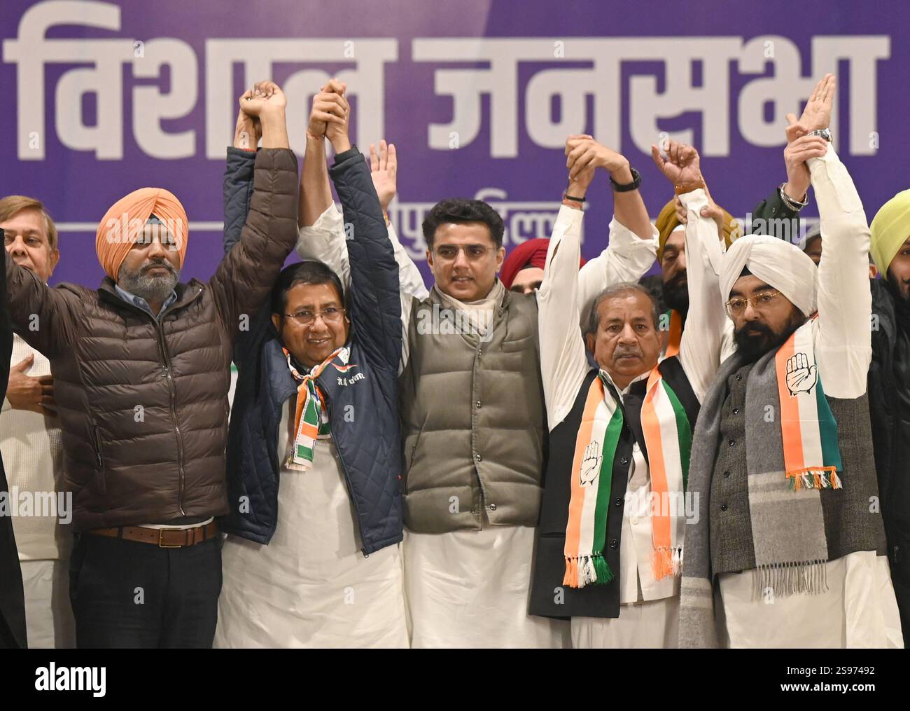 NEW DELHI, INDIA - JANUARY 24: AICC General Secretary Sachin Pilot and ...