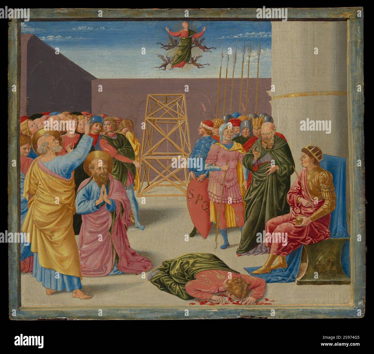 Gozzoli - Saint Peter and Simon Magus, 15.106.1, DP-19452-001 Stock ...