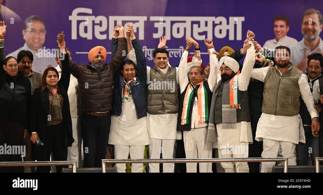 NEW DELHI, INDIA - JANUARY 24: AICC General Secretary Sachin Pilot and ...