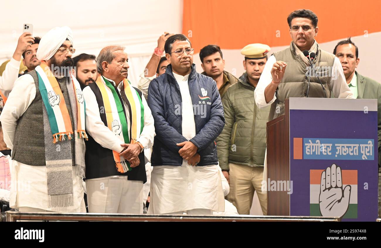 NEW DELHI, INDIA - JANUARY 24: AICC General Secretary Sachin Pilot ...