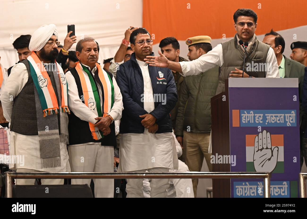 NEW DELHI, INDIA - JANUARY 24: AICC General Secretary Sachin Pilot ...