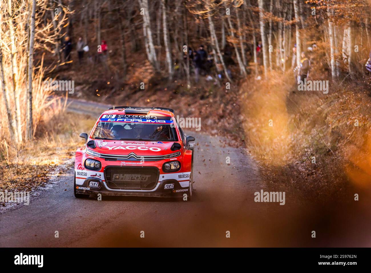 22 Yohan ROSSEL, Arnaud DUNAND, Citroen C3 Rally2, action during the ...